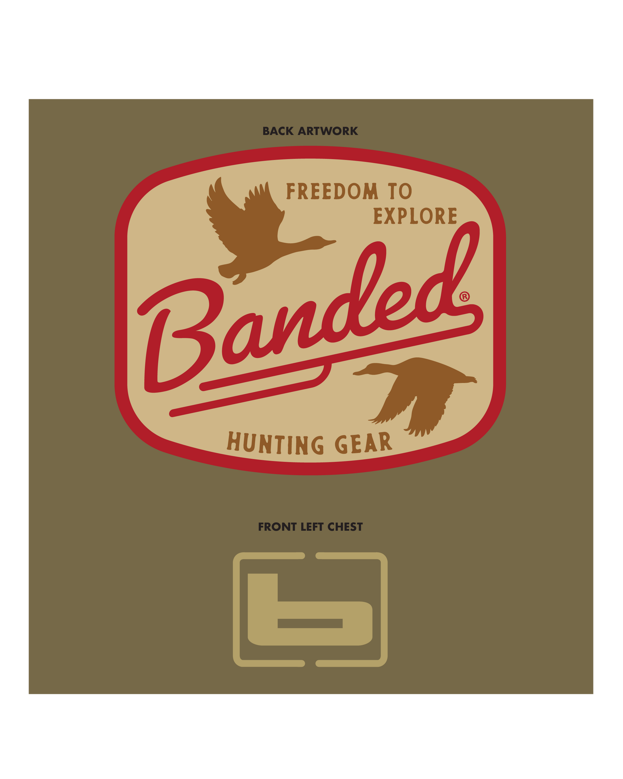 Banded Retro Patch Short Sleeve T-Shirt