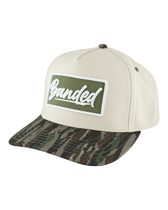 Banded Two-Tone Badge Hat