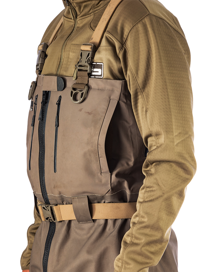 Black Label Elite Zipper Uninsulated Wader - Marsh Brown – Banded